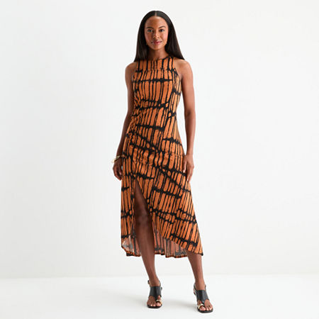 Click here for Worthington Womens Sleeveless Geometric Midi Maxi... prices