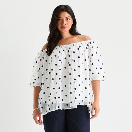 Click here for Worthington Womens Plus Long Sleeve Blouse  2x  Wh... prices