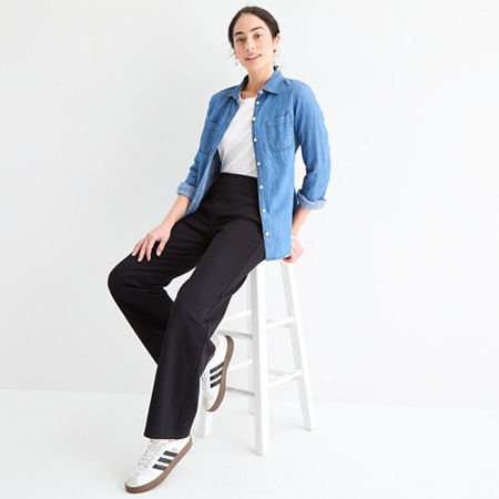 Click here for St. Johns Bay Womens Wide Leg Tall Pull-On Pant  S... prices