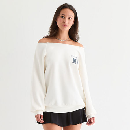 Click here for Arizona Off The Shoulder Womens Long Sleeve Junior... prices