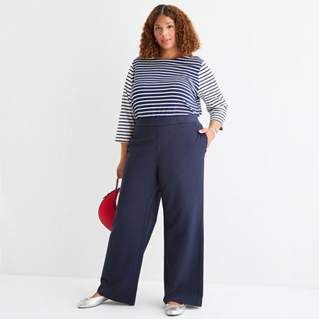 Click here for St. Johns Bay Womens Wide Leg Plus Pull-On Pant  3... prices