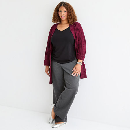 Click here for St. Johns Bay Womens Wide Leg Plus Pull-On Pant  0... prices