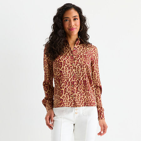 Click here for Bold Elements Womens Long Sleeve Satin Blouse  Pet... prices