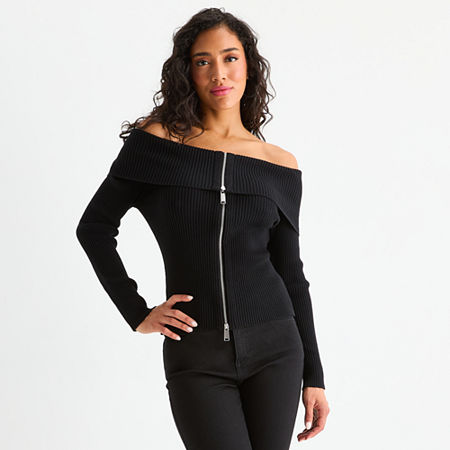 Click here for Bold Elements Womens Long Sleeve Open Front Zipper... prices