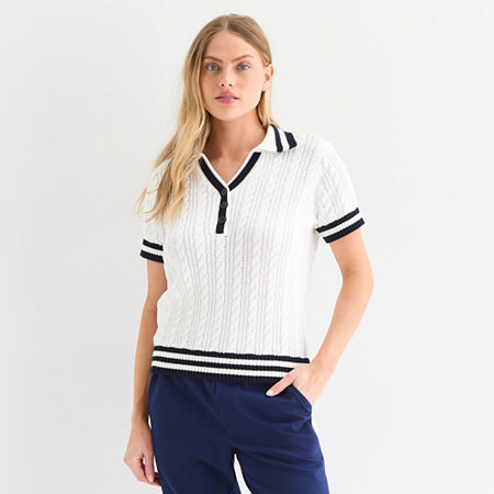 Click here for St. Johns Bay Womens Short Sleeve Pullover Polo Sw... prices