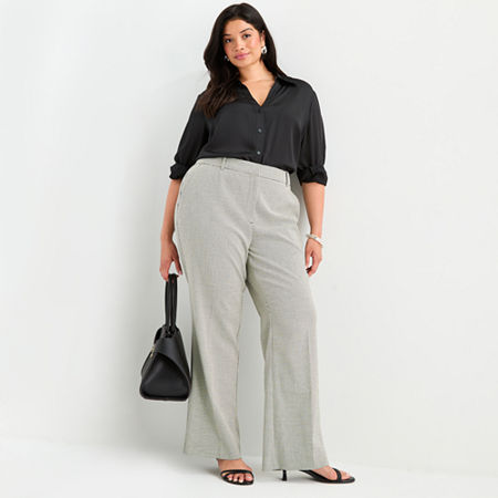 Click here for Worthington Plus Womens High-Rise Modern Trouser... prices