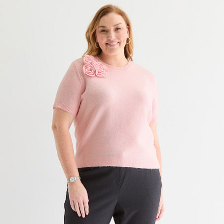 Click here for Liz Claiborne Plus Womens Crew Neck Short Sleeve P... prices
