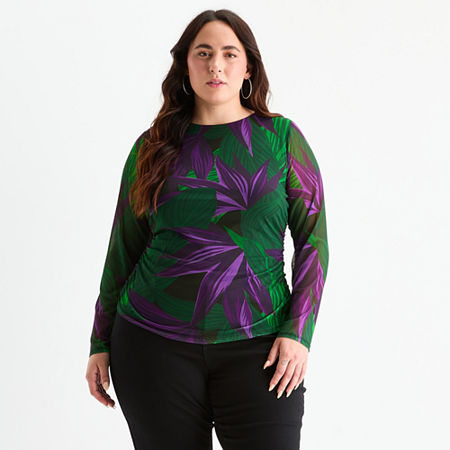 Click here for Bold Elements Womens Plus Round Neck Long Sleeve B... prices