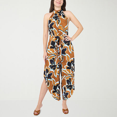 Click here for MSK Womens Halter Neck Sleeveless Petite Jumpsuit... prices