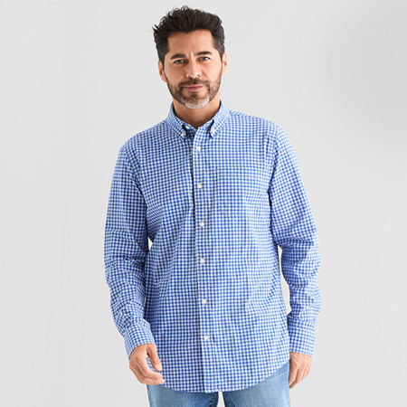 Click here for St. Johns Bay Poplin Mens Long Sleeve Fitted Sleev... prices