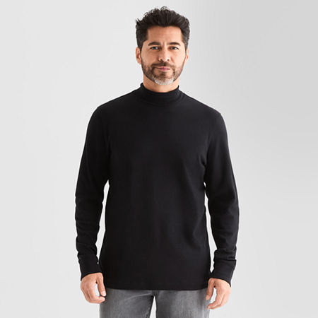Click here for St. Johns Bay Interlock Mens Long Sleeve Mock Neck... prices