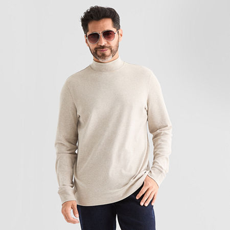 Click here for St. Johns Bay Interlock Mens Long Sleeve Mock Neck... prices
