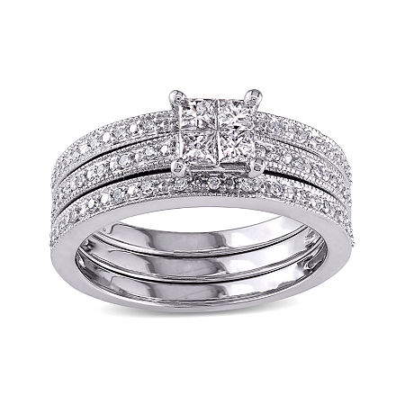 Click here for 3/8 CT. T.W Diamond 10K White Gold Multi-Top Brida... prices