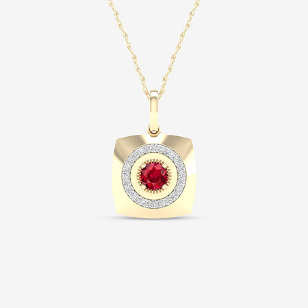 Click here for Mens 1/6 CT. T.W. Lead Glass-Filled Red Ruby 10K G... prices