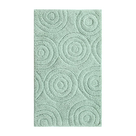 Click here for Knightsbridge Circles Bath Rug  One Size  Green prices