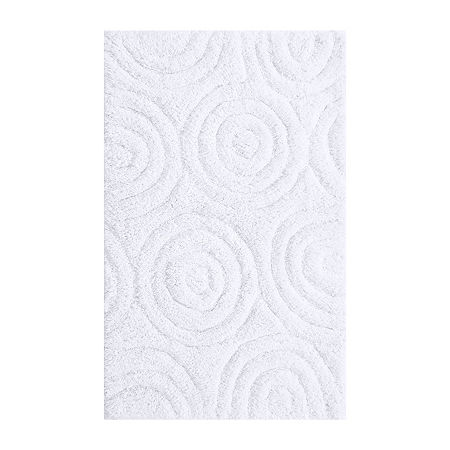 Click here for Knightsbridge Circles Bath Rug  One Size  White prices
