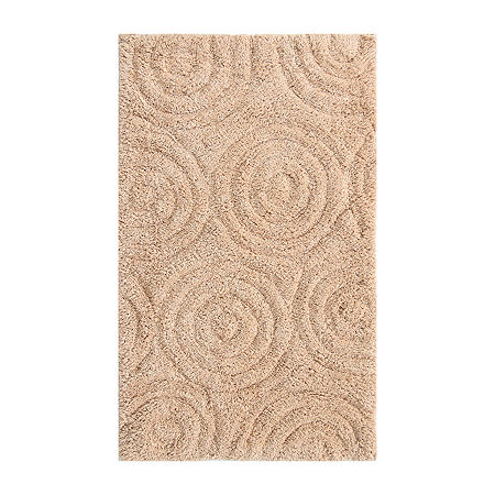 Click here for Knightsbridge Circles Bath Rug  One Size  White prices