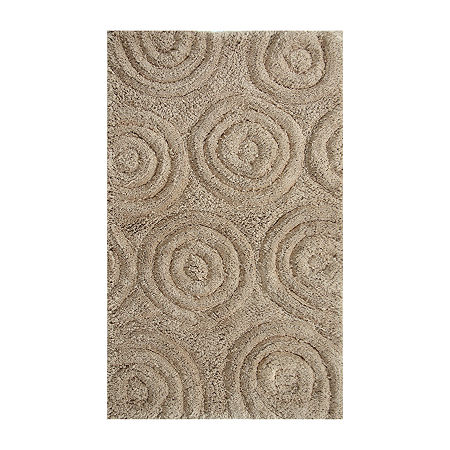 Click here for Knightsbridge Circles Bath Rug  One Size  Brown prices