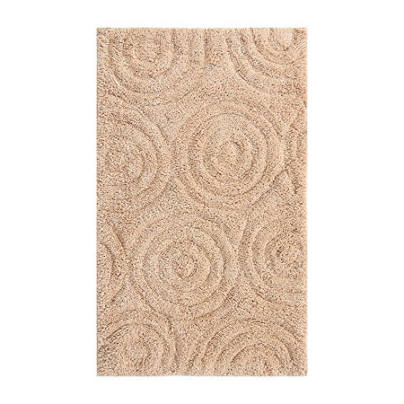 Click here for Knightsbridge Circles Bath Rug  One Size  White prices