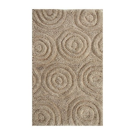 Click here for Knightsbridge Circles Bath Rug  One Size  Brown prices