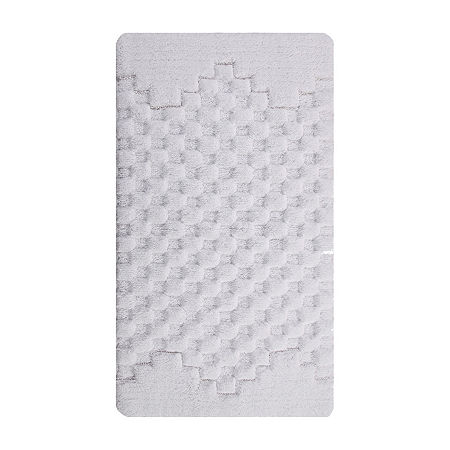 Click here for Knightsbridge Melange Bath Rug  One Size  White prices