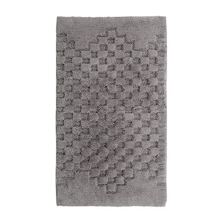 Click here for Knightsbridge Melange Bath Rug  One Size  Silver prices