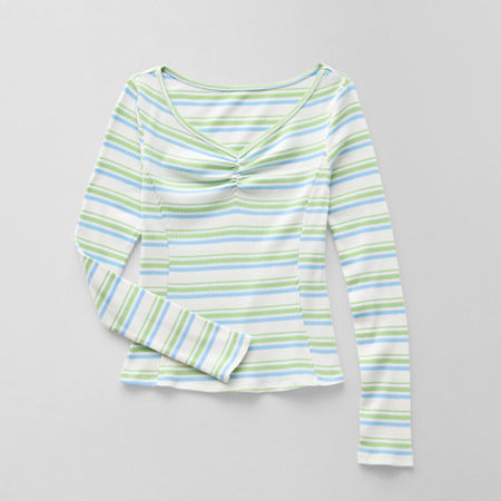 Click here for Thereabouts Little & Big Kid Girls V Neck Long Sle... prices