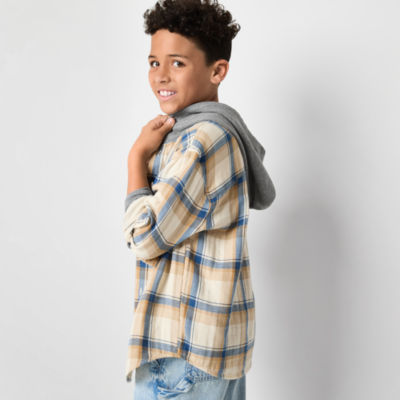 Thereabouts Little & Big Kid Boys Hooded Long Sleeve Hooded Regular Fit ...