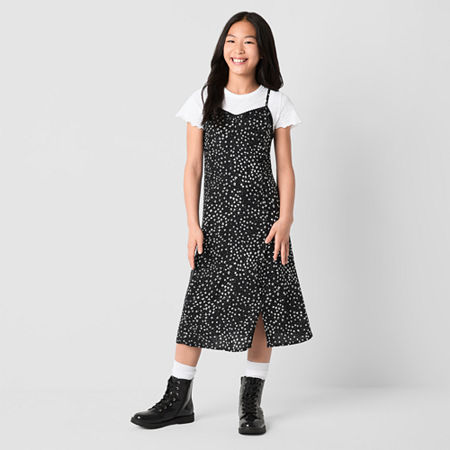 Click here for Thereabouts Little & Big Kid Girls Midi Dots Dress... prices