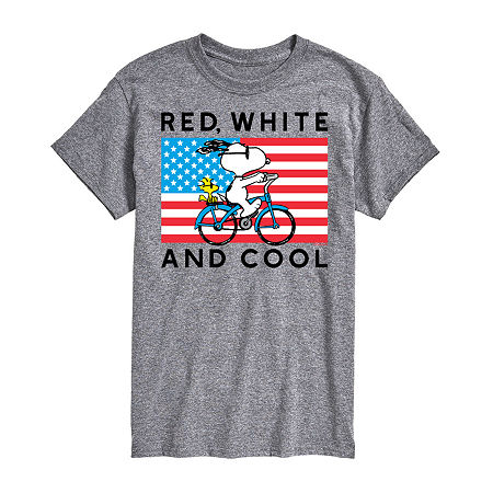 Click here for Mens Short Sleeve Snoopy Red  White and Cool Graph... prices