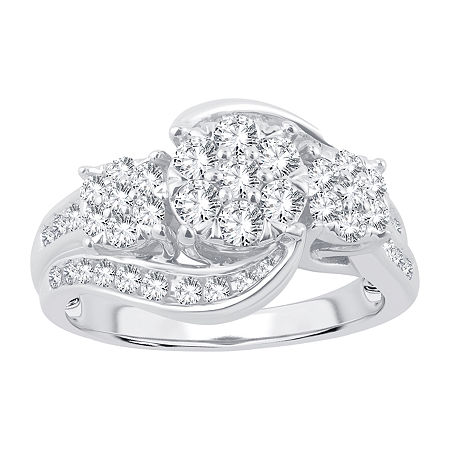 Click here for Womens 1 CT. T.W. Natural White Diamond 10K White... prices