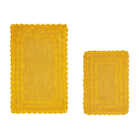Better Trends Lilly Crochet Bath Rug  One Size  Yellow