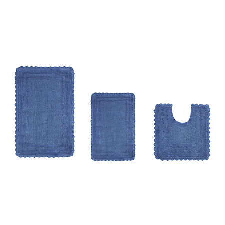 Click here for Better Trends Lilly Crochet Bath Rug  One Size  Bl... prices