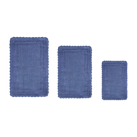 Click here for Better Trends Lilly Crochet Bath Rug  One Size  Bl... prices
