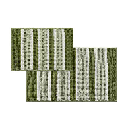 Click here for IZOD 2PC Green Bath Rug Set  One Size  Green prices