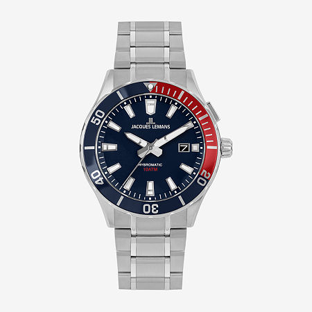 Click here for Jacques Lemans Mens Automatic Silver Tone Bracelet... prices