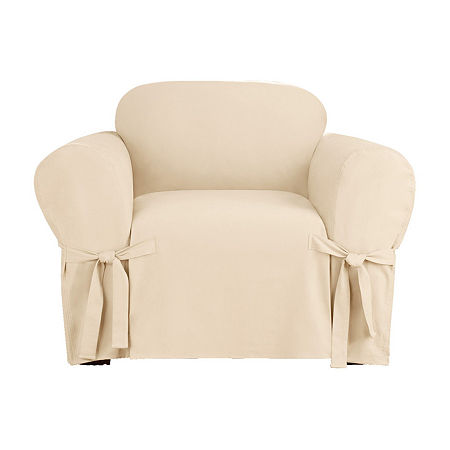 Click here for Sure Fit Heavy Weight Cotton Canvas Chair Slipcove... prices