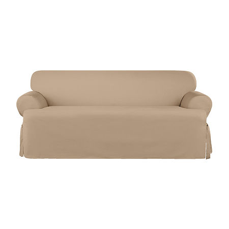 Click here for Sure Fit Heavy Weight Cotton Canvas T-Cushion Sofa... prices