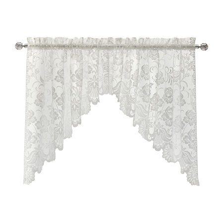 Click here for Limoges Rod Pocket Swag Valance  One Size  White prices