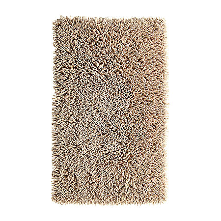 Click here for Knightsbridge Chenille Shaggy Bath Rug  One Size... prices