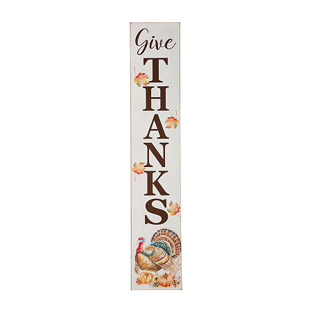 Click here for Glitzhome Harvest Wooden Give Thanks Thanksgiving... prices