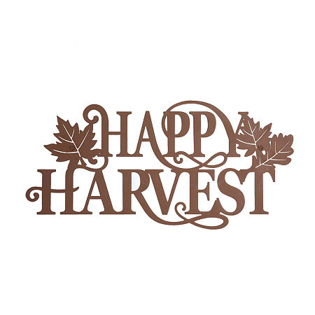 Click here for Glitzhome Metal Happy Harvest Decor Wall Sign  One... prices