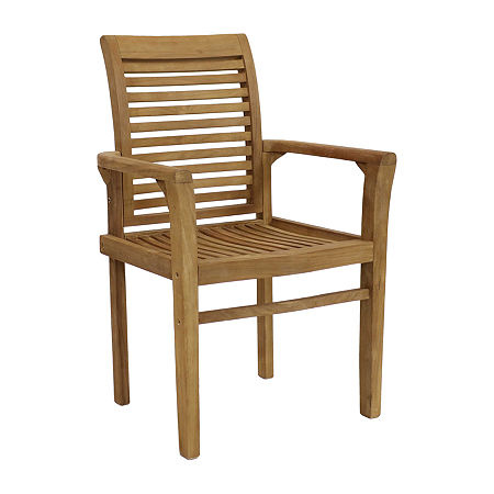 Click here for Teak Traditional Slat Style Patio Dining Chair  On... prices