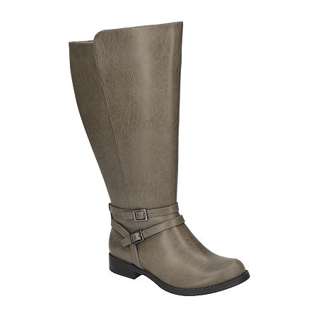 Click here for Easy Street Womens Bay Plus Wide Calf Stacked Heel... prices
