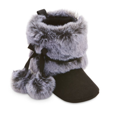 Stepping Stone Soft Sole Girls Slip-On Shoe, Color: Black - JCPenney