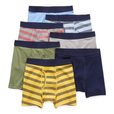 Thereabouts Little & Big Boys 7 Pack Boxer Briefs, Color: Stripe - JCPenney