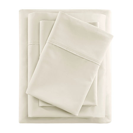 Beautyrest Cooling 600 Thread Count Cotton Blend 4-Pc. Sheet Set  Full - Ivory