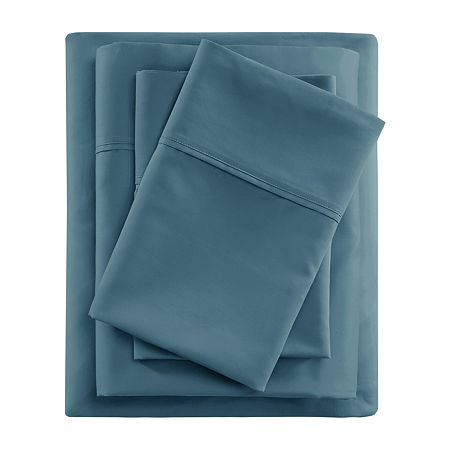 Beautyrest Cooling 600 Thread Count Cotton Blend 4-Pc. Sheet Set  Queen - Teal
