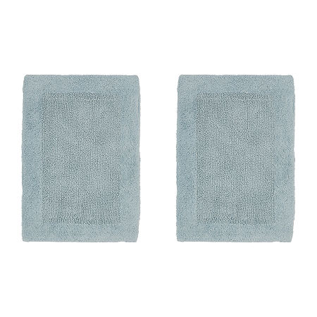 Click here for Better Trends Edge Bath Rug  One Size  Blue prices