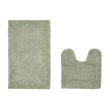Click here for Better Trends Edge Bath Rug  One Size  Green prices